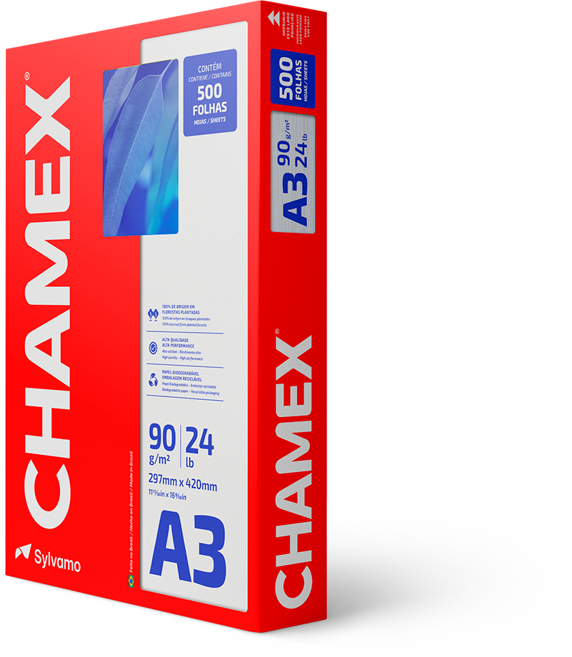 Papel A3 Chamex 90g 500fls | Multicanal Atacado Online | Os melhores ...
