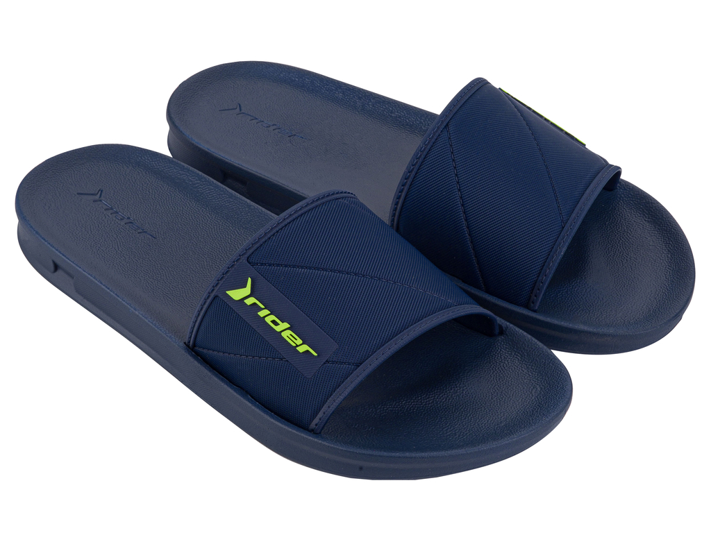 Sandalia Rider Street Slide Masc Adulto Azul/Azul/Verde | Multicanal ...