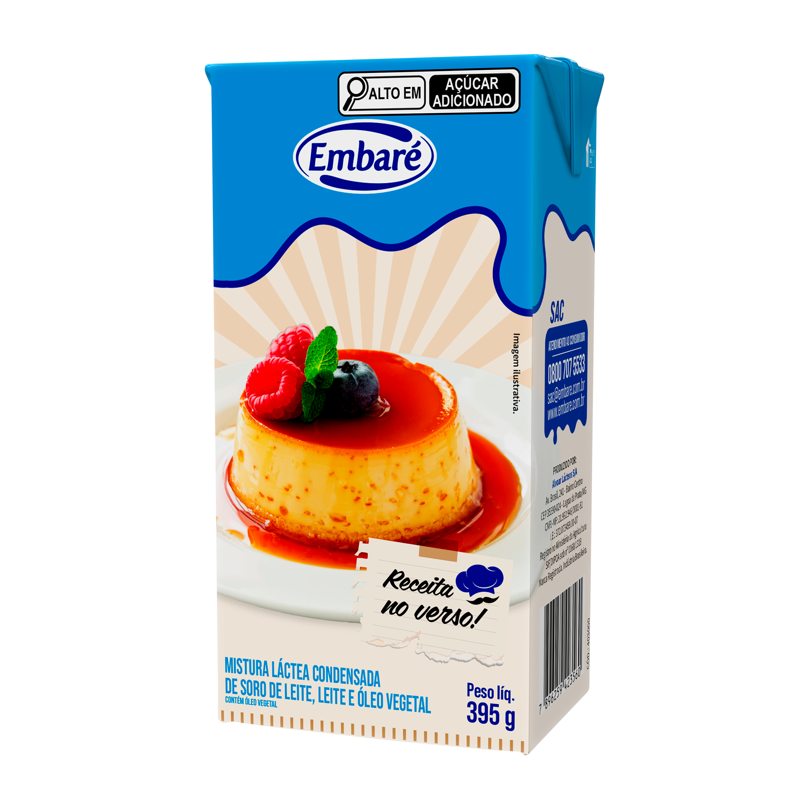 Leite Condensado Embare Mistura Lactea 395g | Multicanal Atacado ...
