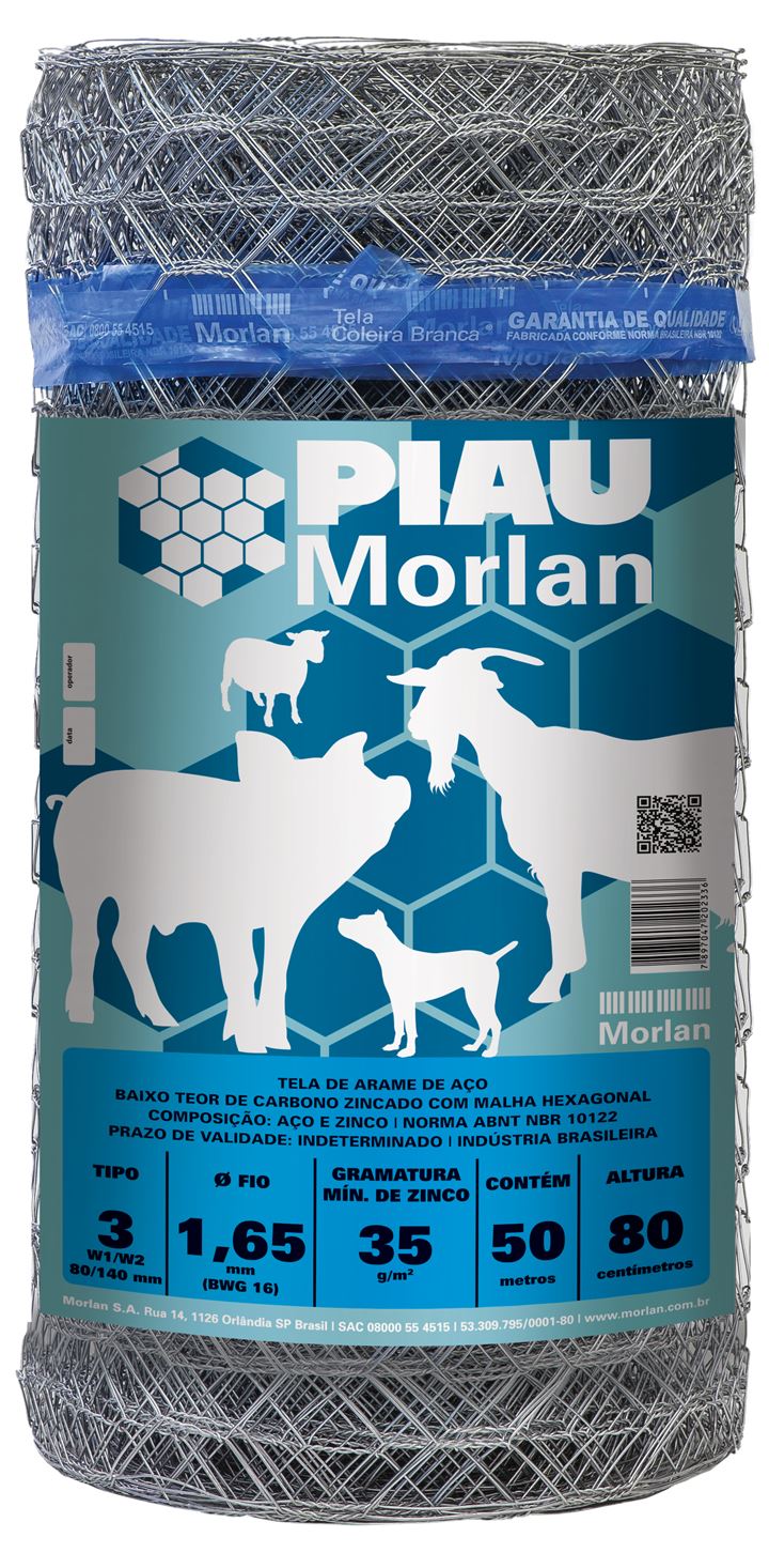 Tela Mangueiro F-16 Morlan 0,80x50m | Multicanal Atacado | Abasteça seu ...